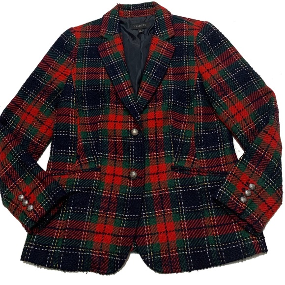 Talbots | Jackets & Coats | Talbots Plaid Blazer | Poshmark